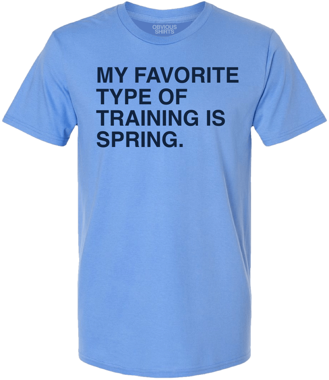 MY FAVORITE TYPE OF TRAINING IS SPRING. | OBVIOUS SHIRTS.