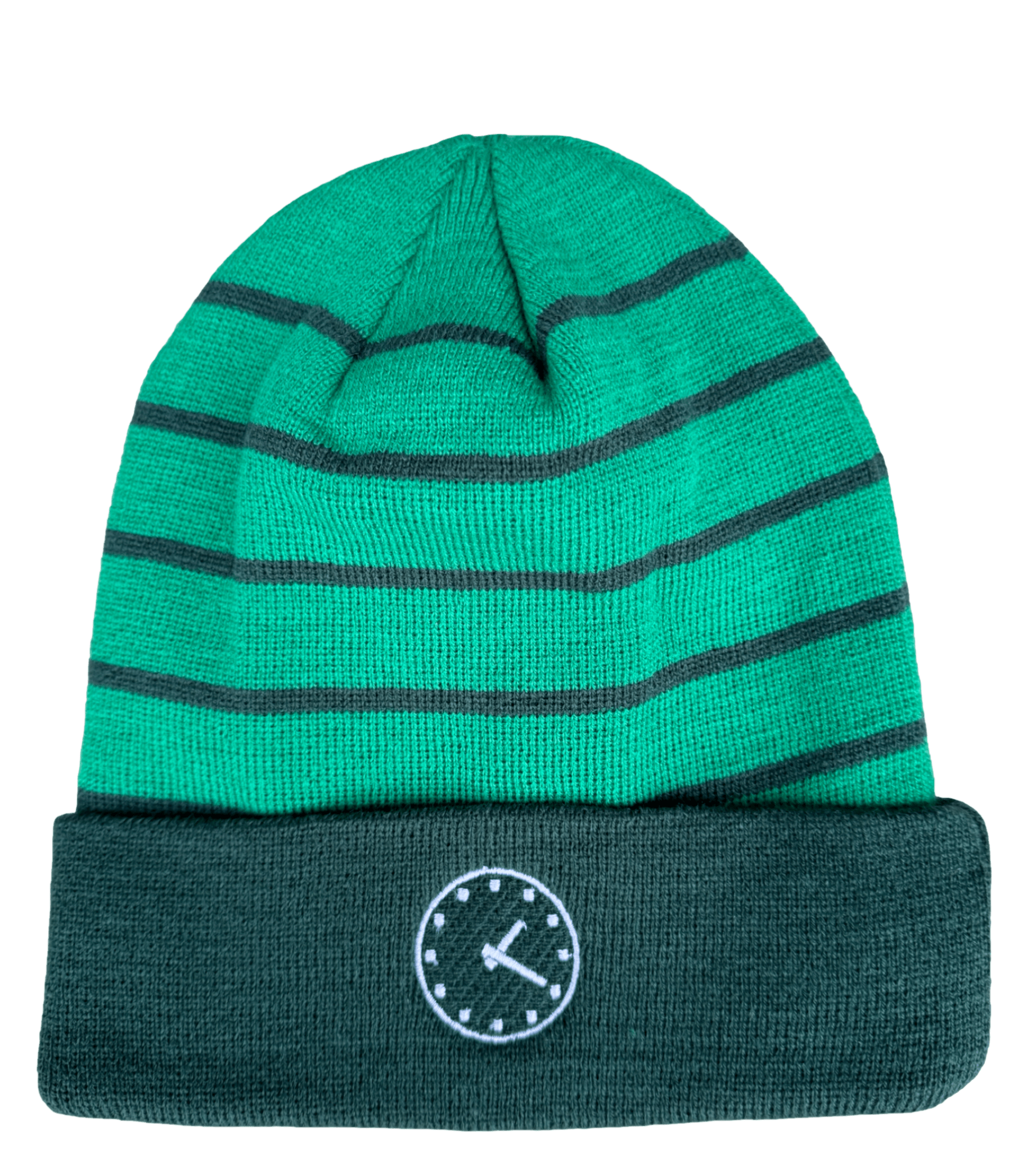 NEW WRIGLEY CLOCK BEANIE. (NO POM) – OBVIOUS SHIRTS